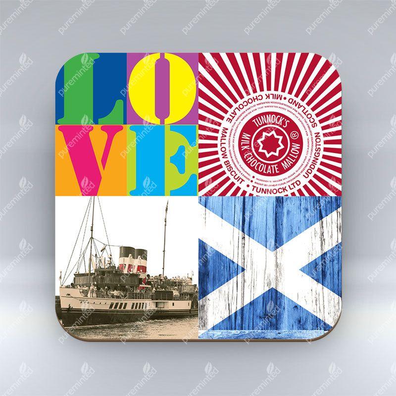 Glasgow Pop Art 3 - Coaster – pureminted