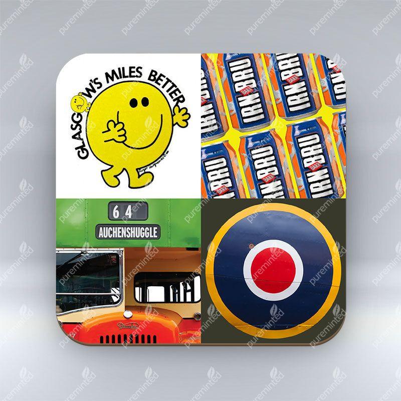 Glasgow Pop Art 4 - Coaster – pureminted