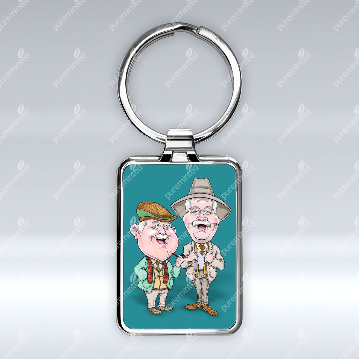 Auld Pals - Aqua Keyring – pureminted