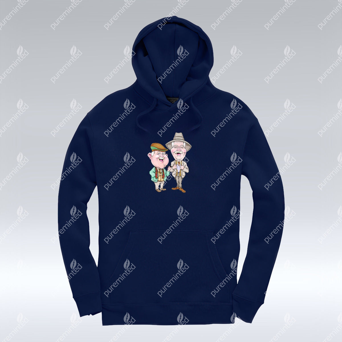 Auld Pals - Oxford Navy Hoodie – pureminted