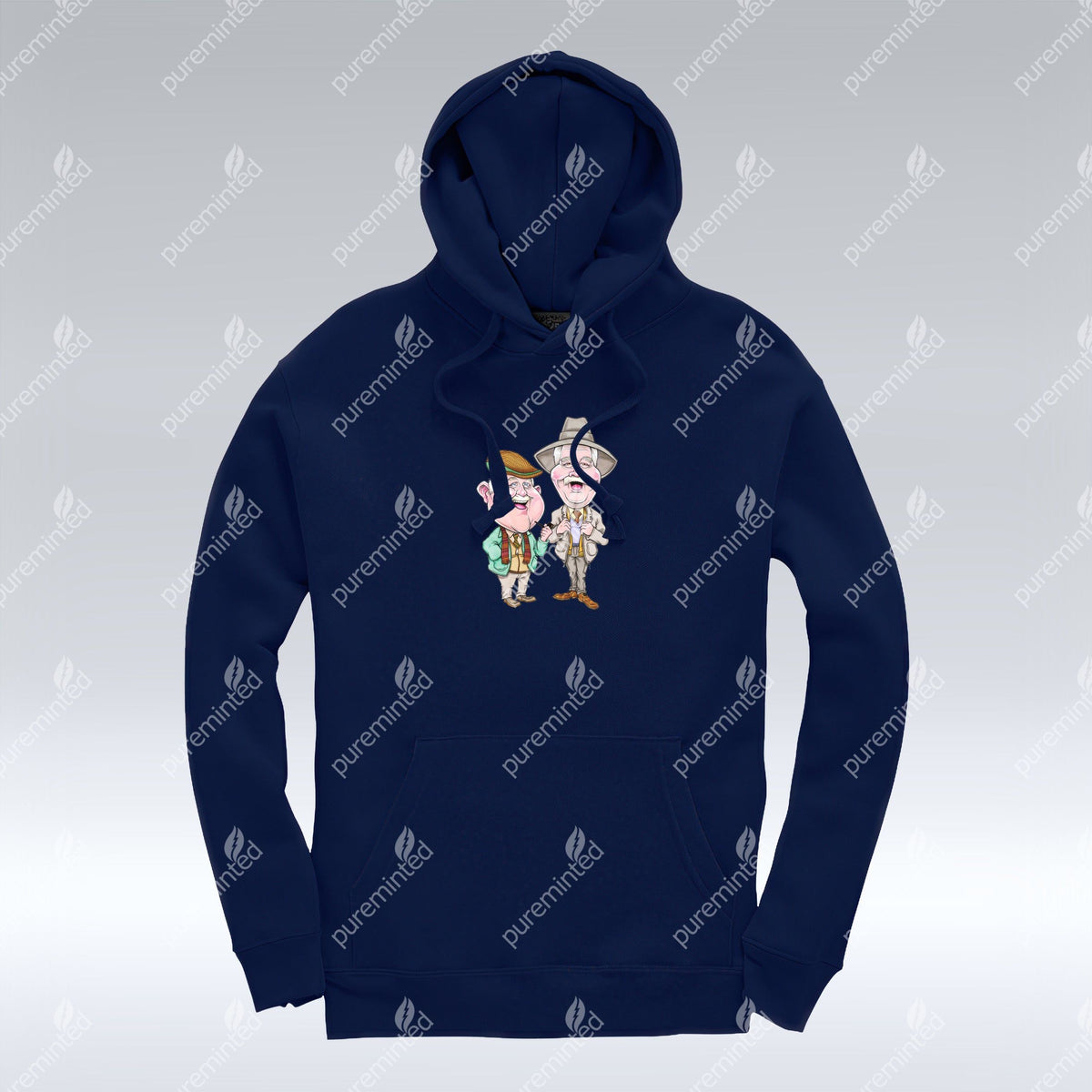 Auld Pals - Oxford Navy Hoodie – pureminted